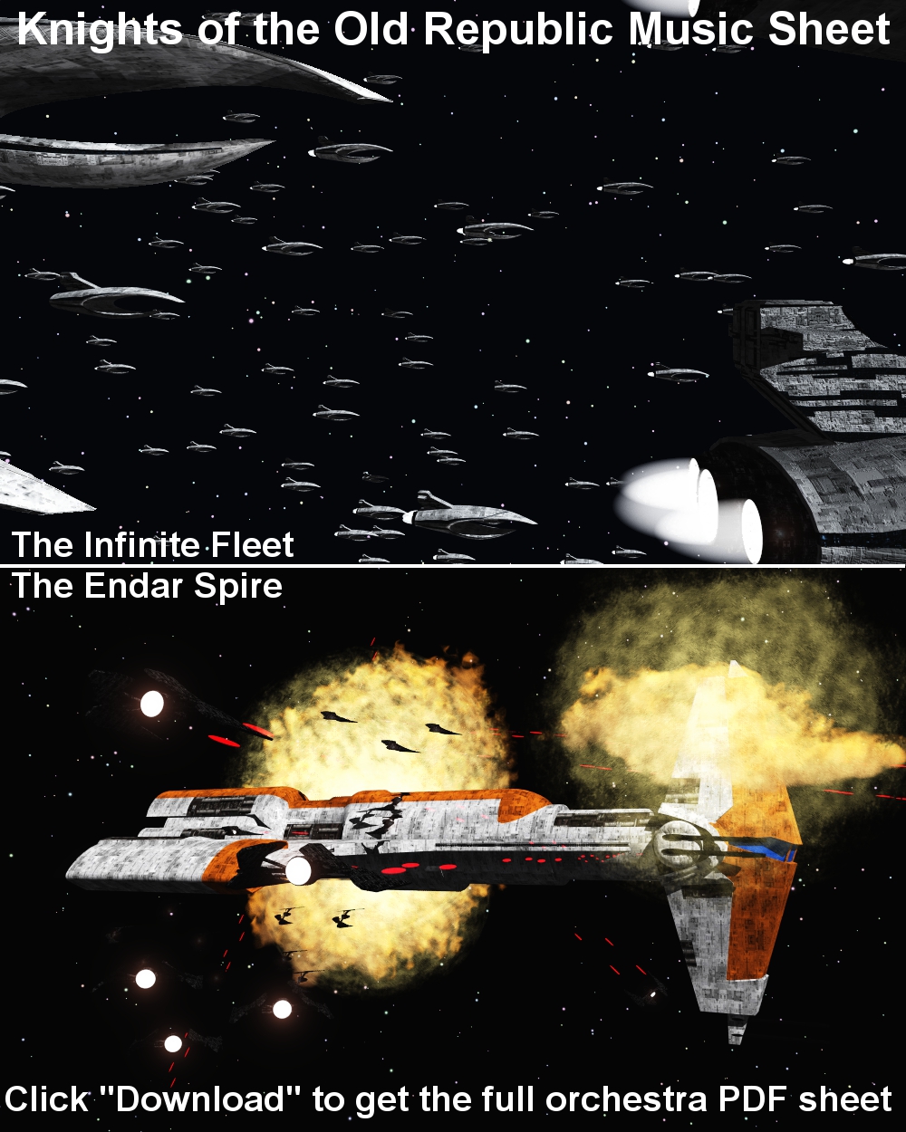KotOR Music Sheet - Infinite Fleet + Endar Spire by Cryobash on DeviantArt