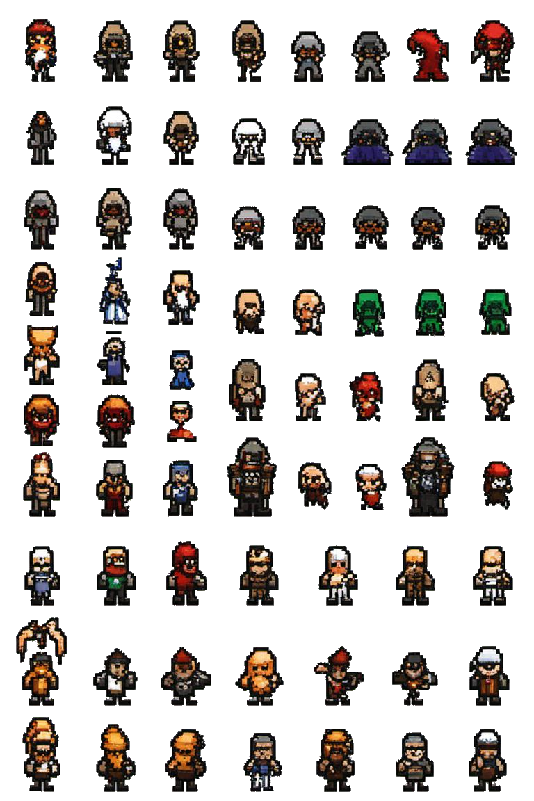 Pixel Villagers, FREE by FutureRender on DeviantArt