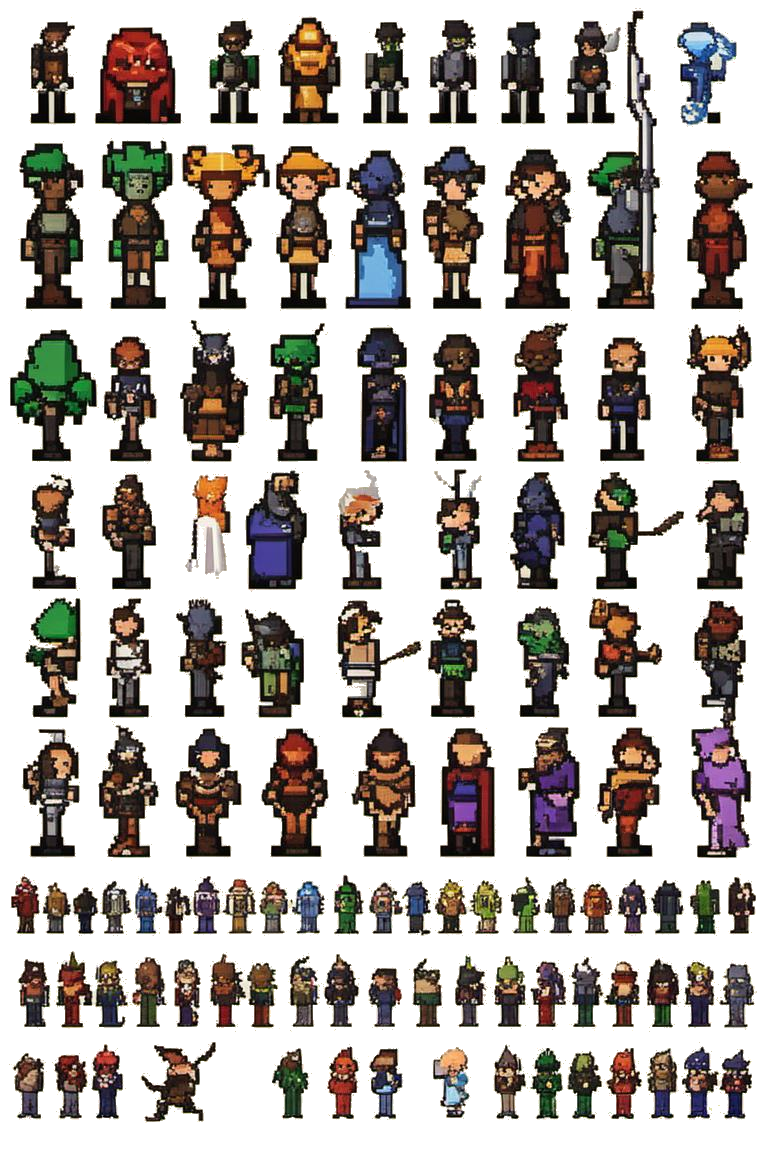Pixel Villagers 2 by FutureRender on DeviantArt