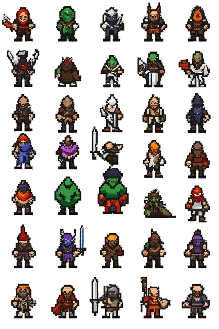 Pixel Characters by FutureRender on DeviantArt