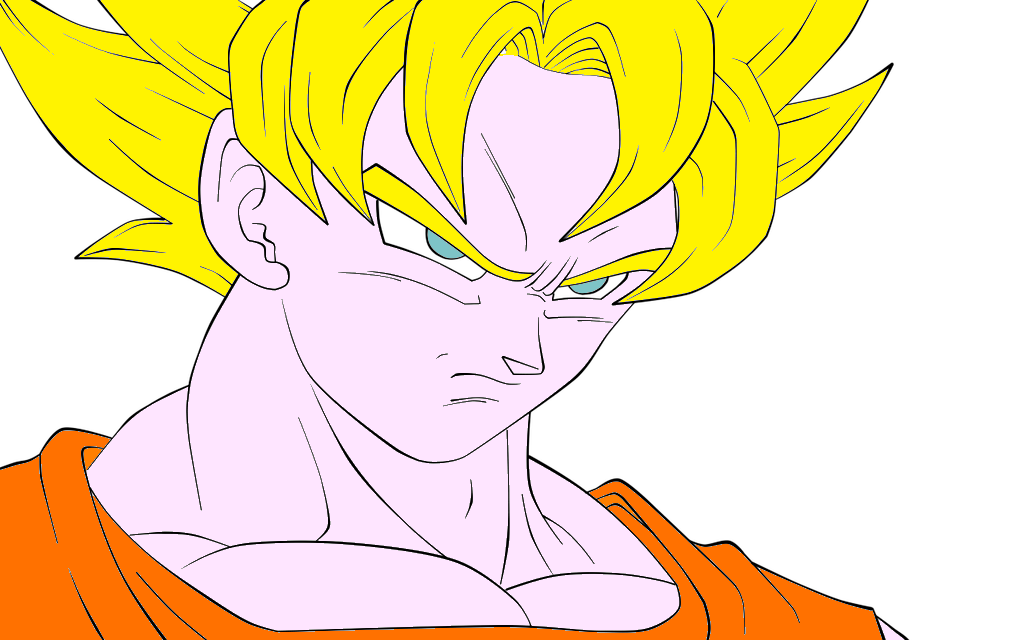 Goku super sayajin 1 by DorianFrance on DeviantArt