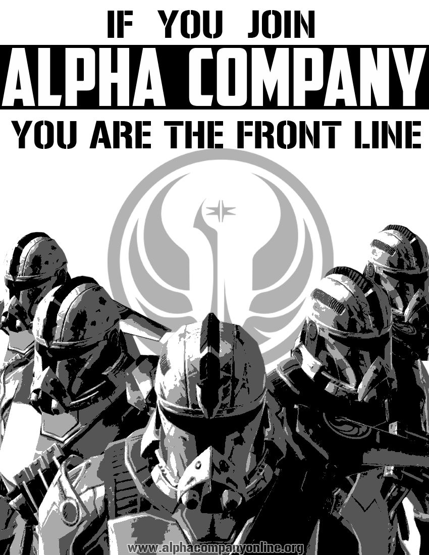 Alpha Company Poster: ...you are the front line by Derzelaz on DeviantArt