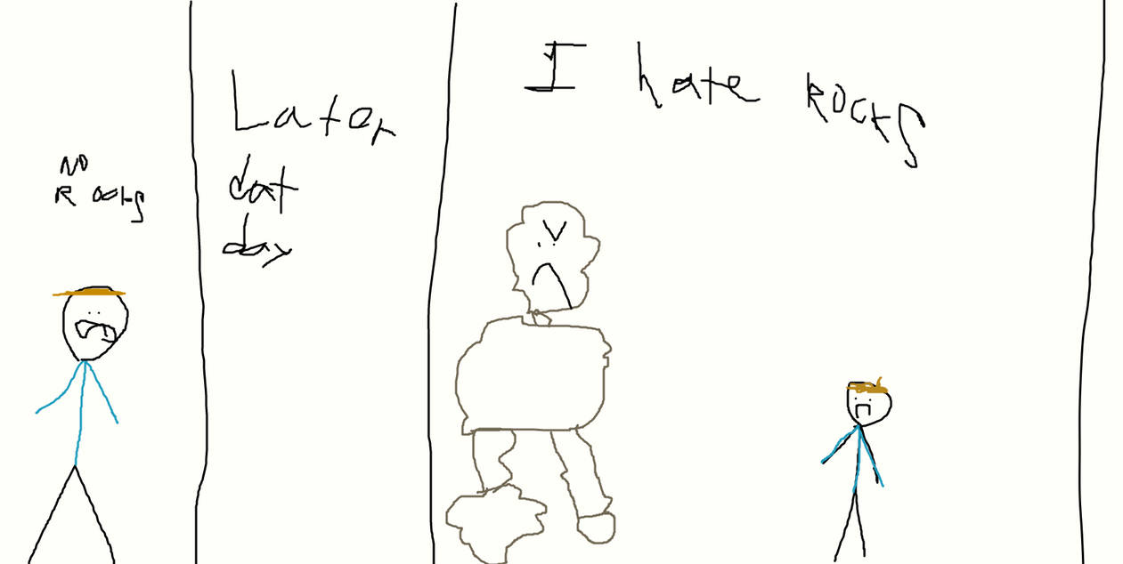 I hate Rocks by JamIsThebest on DeviantArt