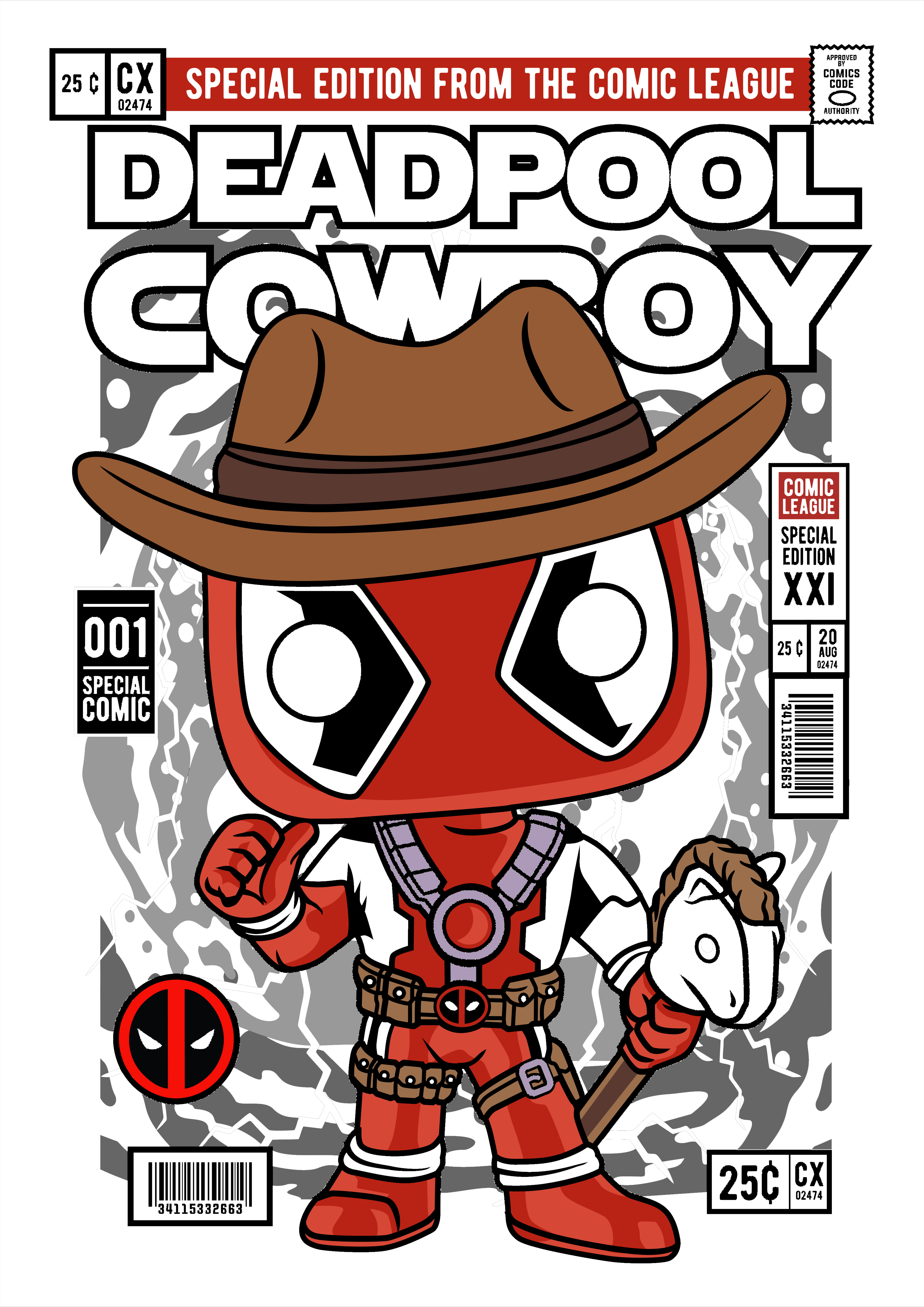 [FREE] Deadpool Cowboy Funko by MetaMegu on DeviantArt