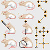 Fawn Hooded Rat Cursor Set by angelratdesigns on DeviantArt