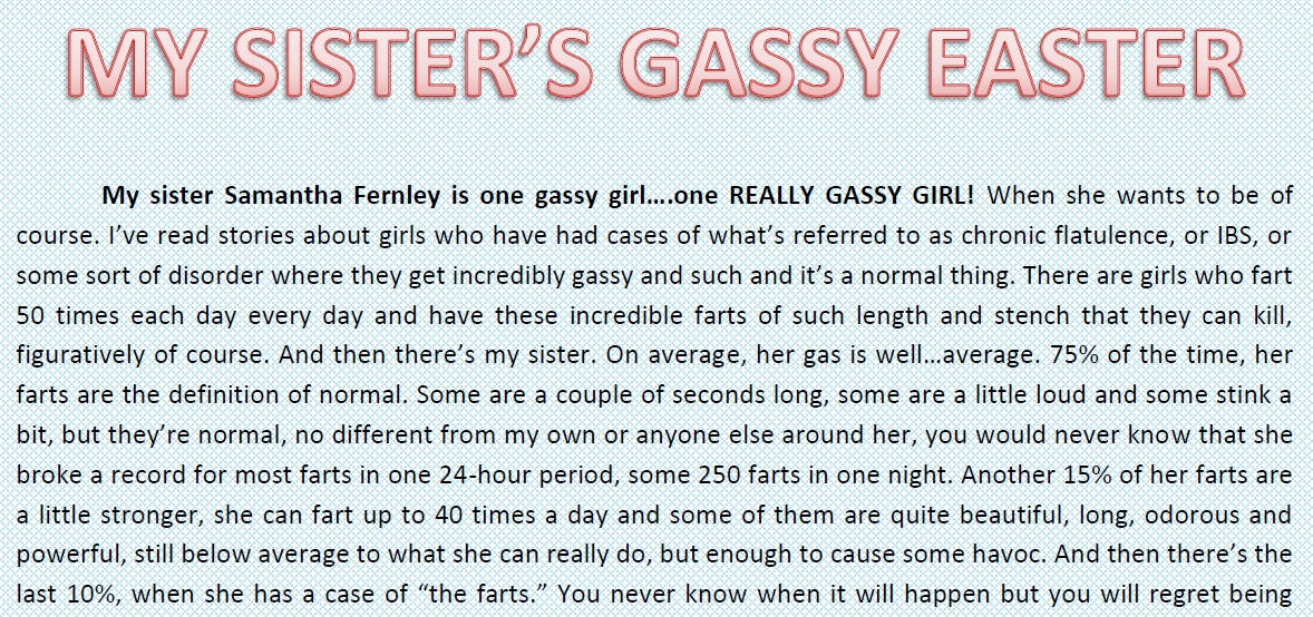 My Sister's Gassy Easter by SellCon2762 on DeviantArt