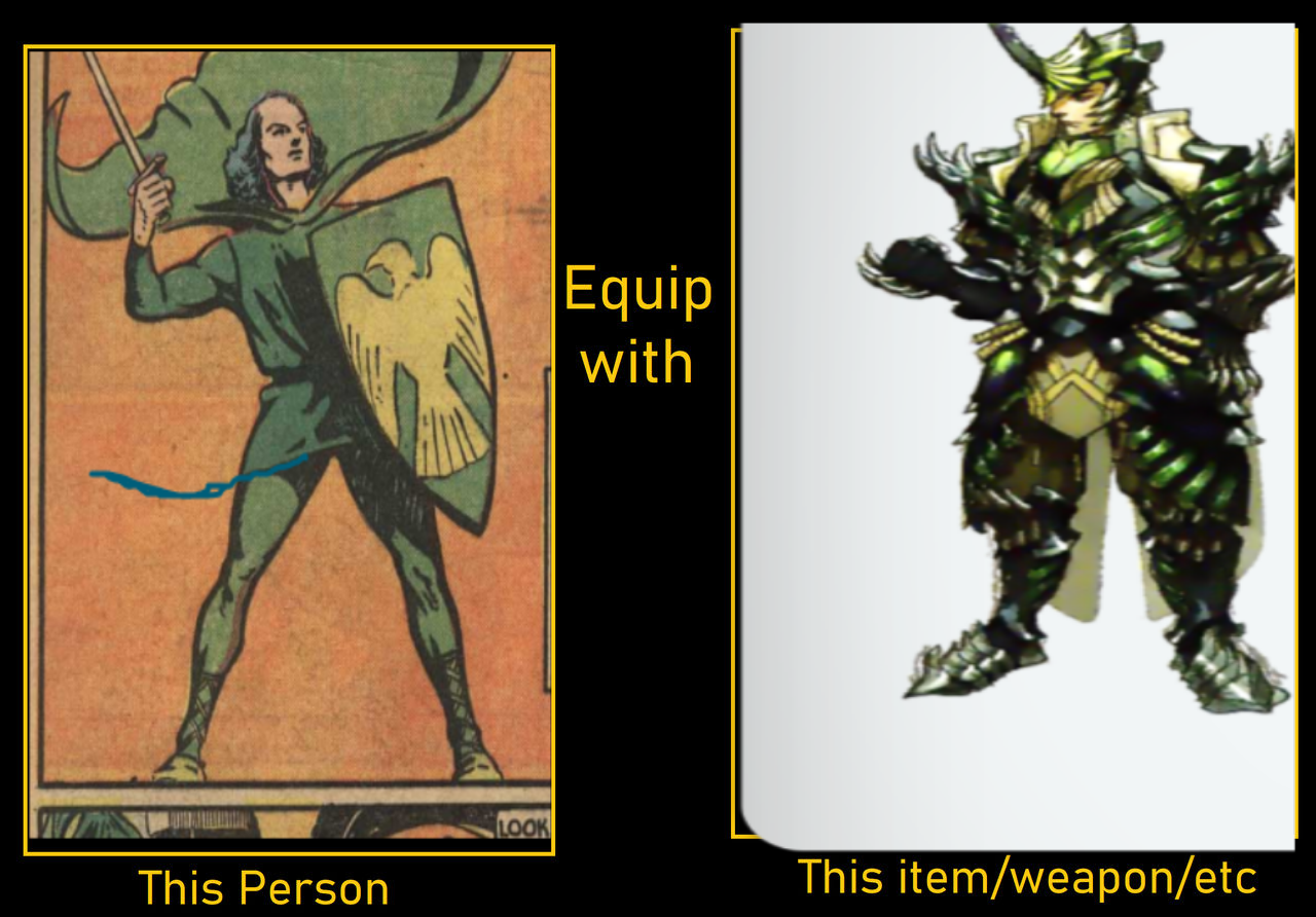 Green Falcon dons the Green Knight armor by GalvaEmperor on DeviantArt