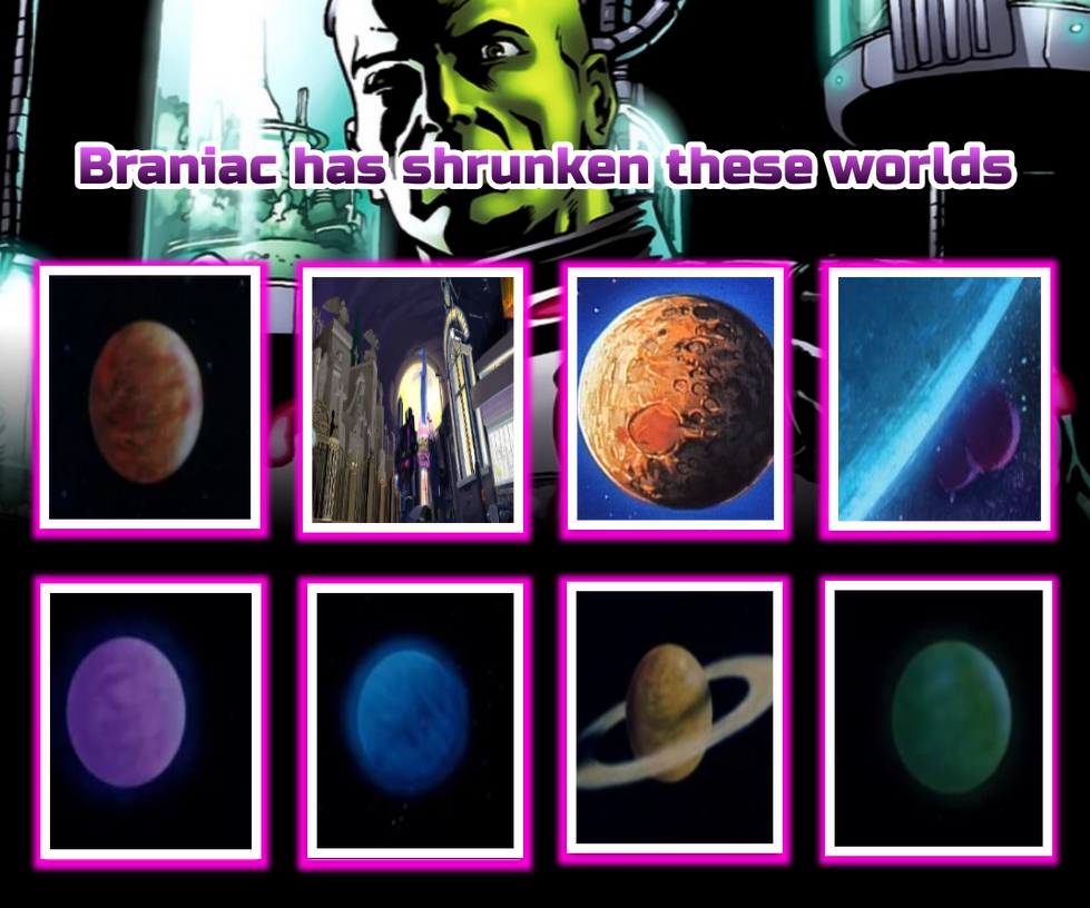 Brainac has shrunken these JA World by GalvaEmperor on DeviantArt