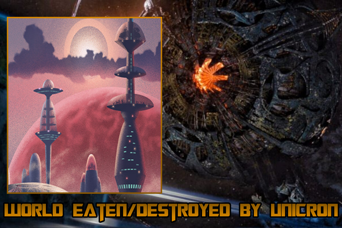 Tralfamadore eaten by Unicron by GalvaEmperor on DeviantArt