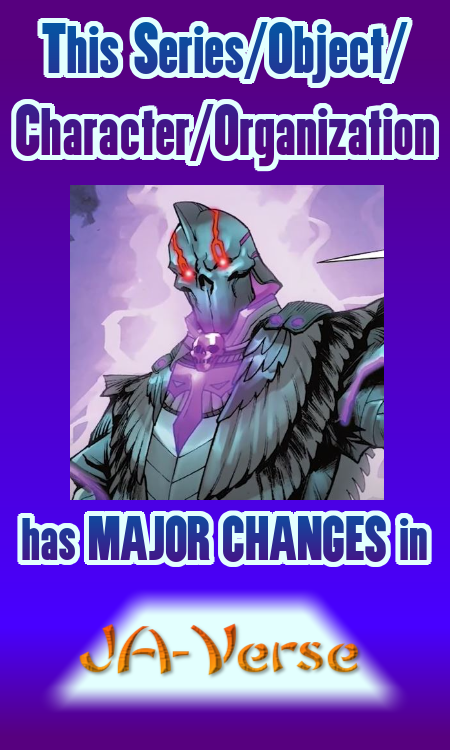 Dr. Hate sees changes in JA Canon by GalvaEmperor on DeviantArt