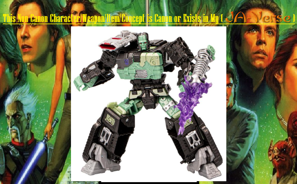 Frankentron exists in JA Verse by GalvaEmperor on DeviantArt