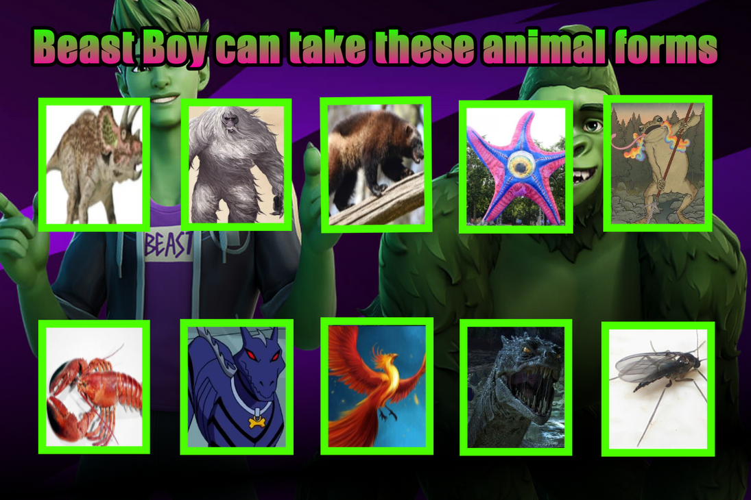 10 of JA Beast Boy's forms by GalvaEmperor on DeviantArt