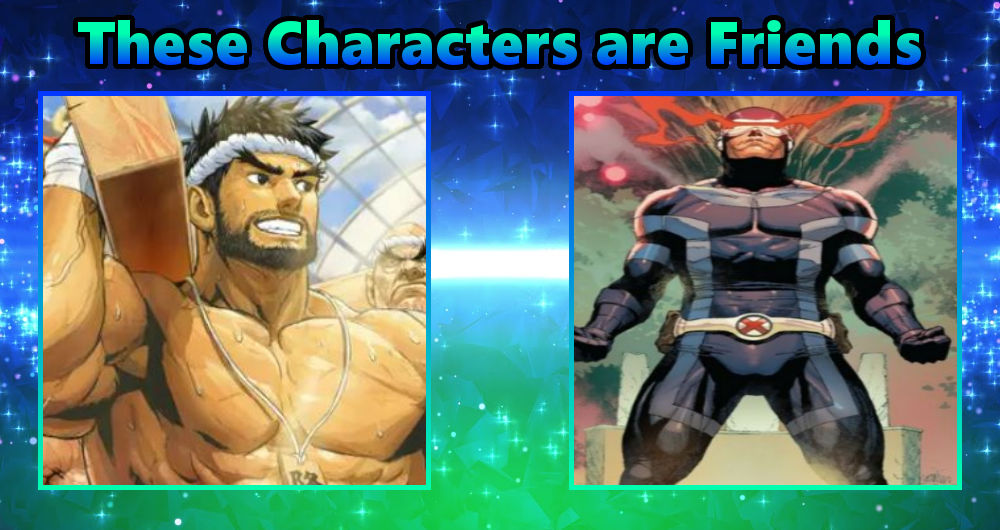 Ryu and Cyclops are odd friends by GalvaEmperor on DeviantArt