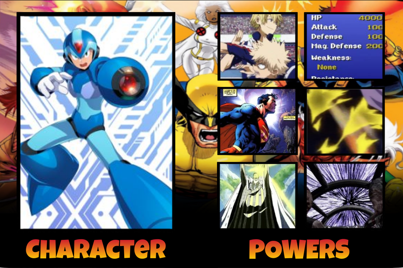 A list of X's powers by GalvaEmperor on DeviantArt