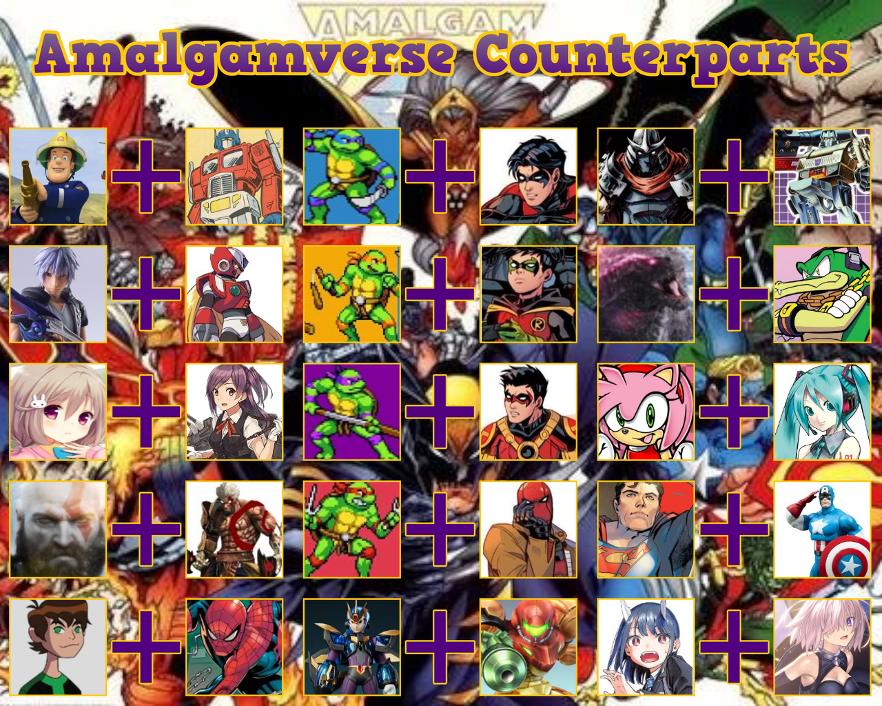 Meet s0me of JA Amalgamverse characters by GalvaEmperor on DeviantArt