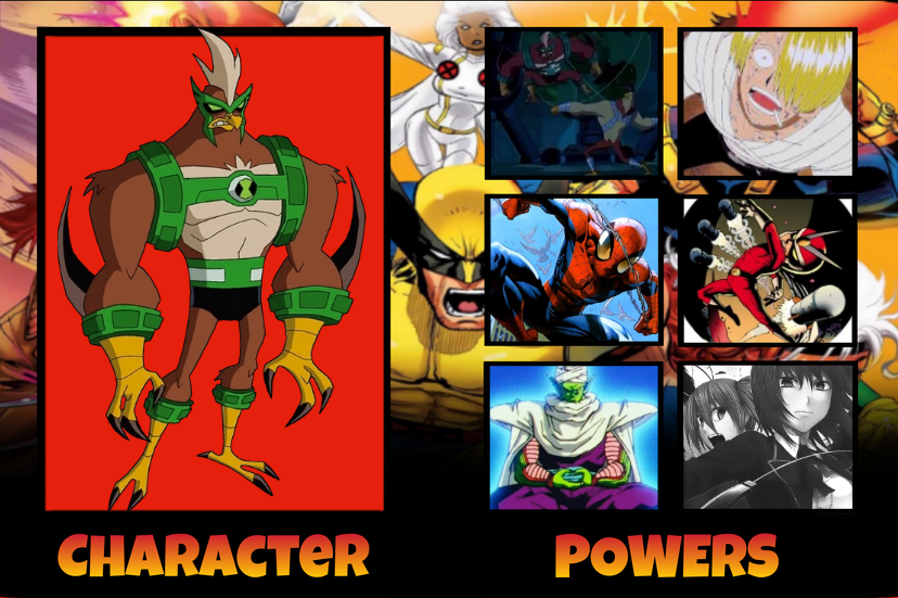 JA Kickin Hawk powers by GalvaEmperor on DeviantArt