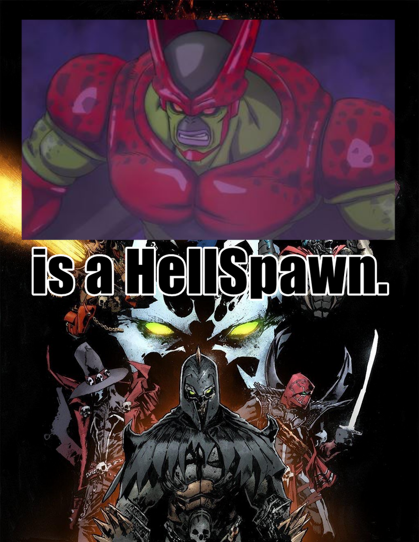 Cell Max becomes a Hellspawn by GalvaEmperor on DeviantArt