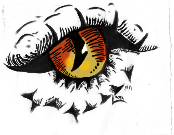 Monster Eyes Drawing