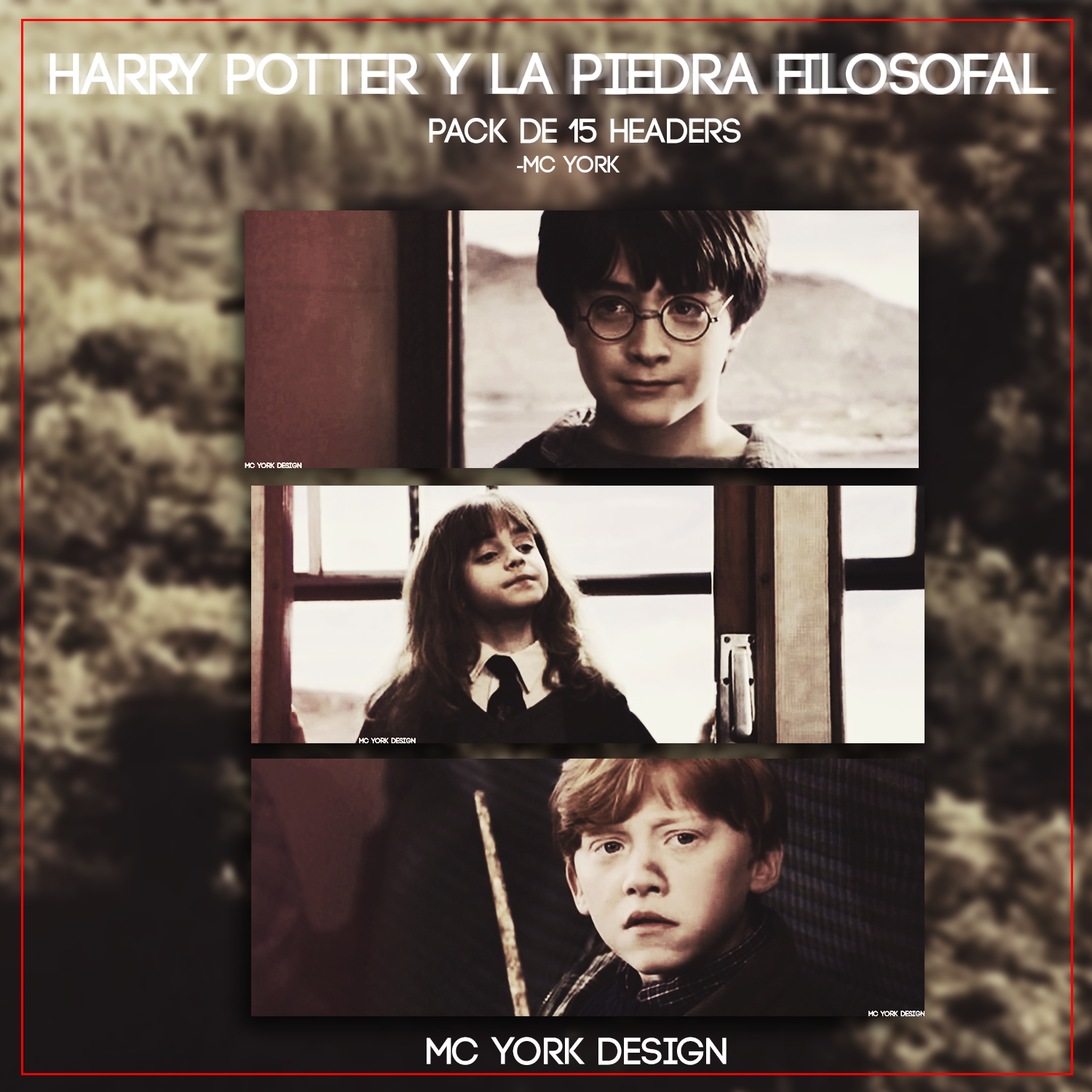 Harry Potter y La Piedra Filosofal|Pack de Headers by Sammonsterbitches ...