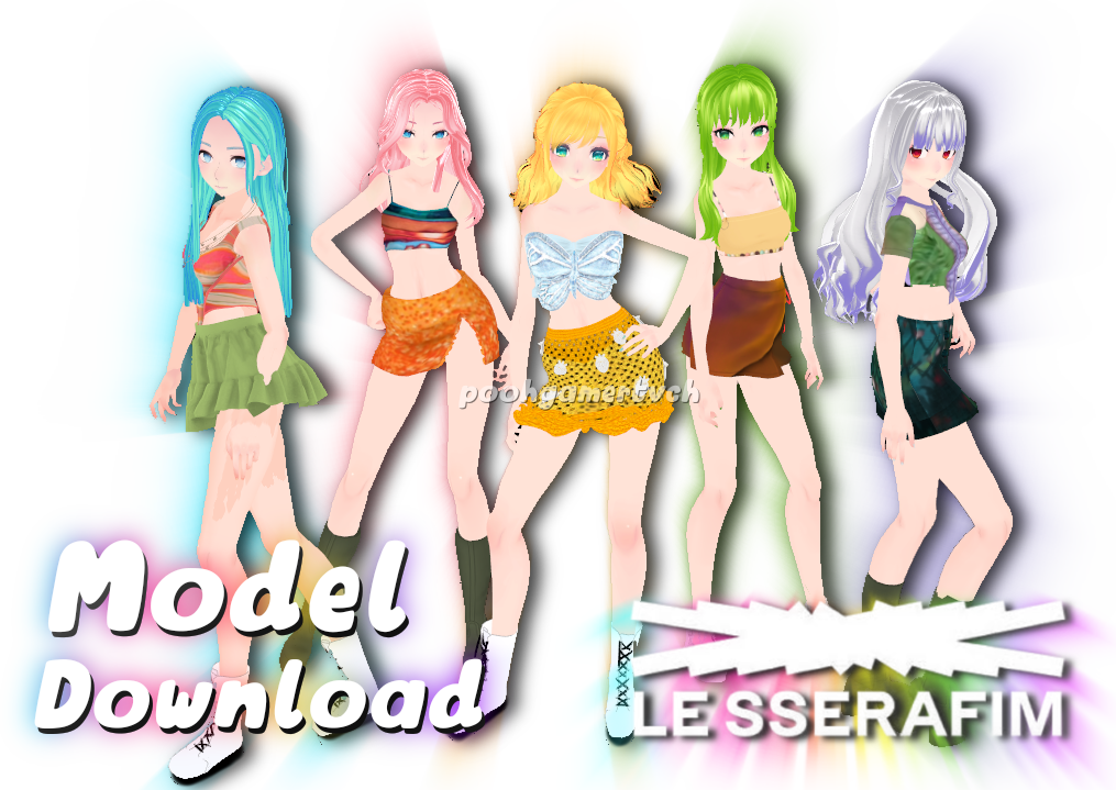 MMD Smart - Le sserafim Models DL by poohgamertvch on DeviantArt