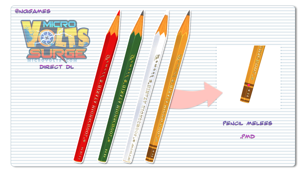 [MMD] Microvolts Pencil Melee Pack DL by MeekuhGumeeh on DeviantArt