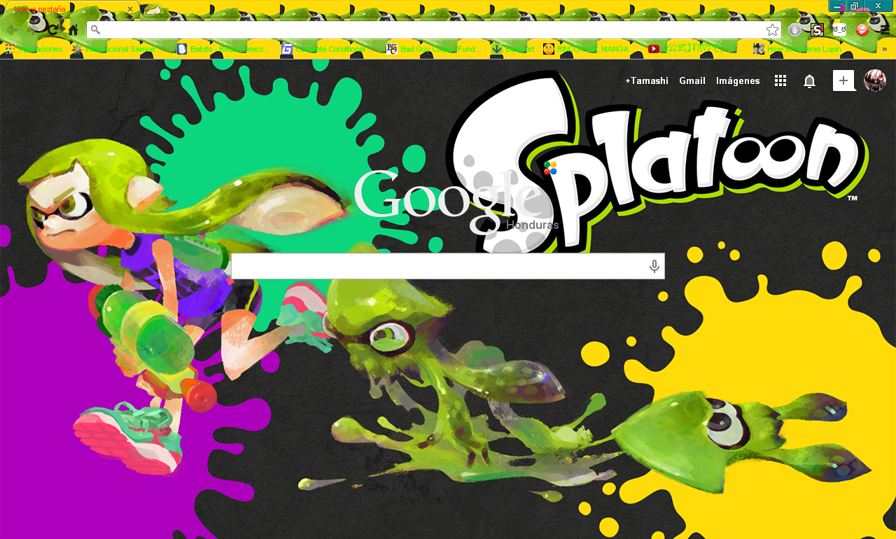 Splatoon Google Chrome Theme by HellFrenzy on DeviantArt