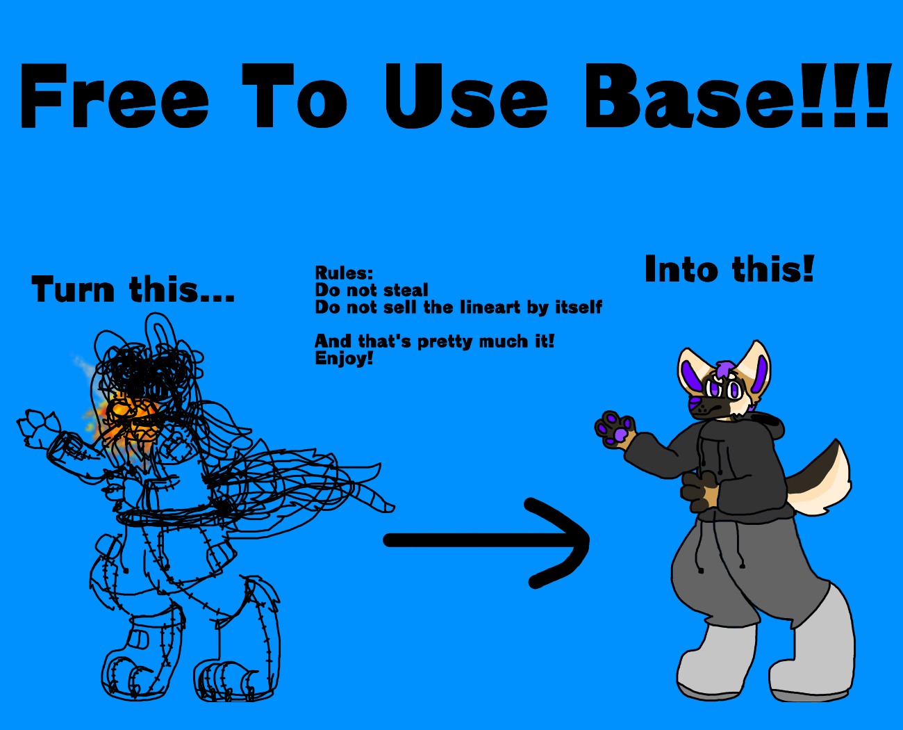 F2U Furry Base Pack by Ying-YangWolf on DeviantArt
