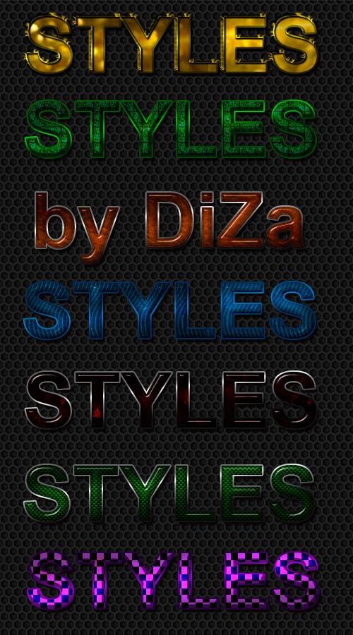 Text styles Photoshop by DiZa by DiZa-74 on DeviantArt
