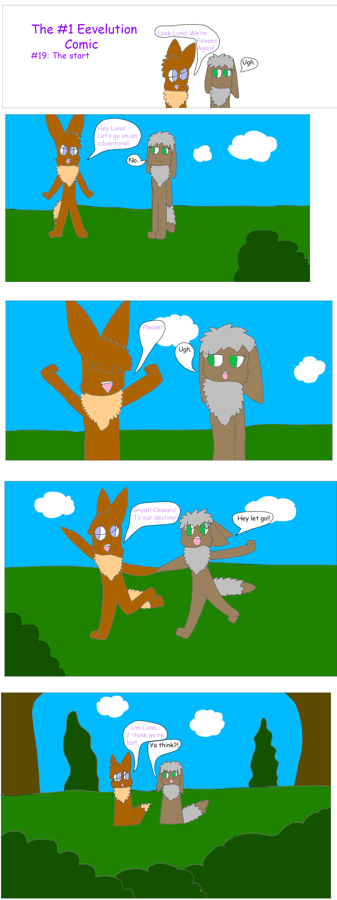 The #1 Eeveelution Comic #19 the Start by Eeveegirl219 on DeviantArt