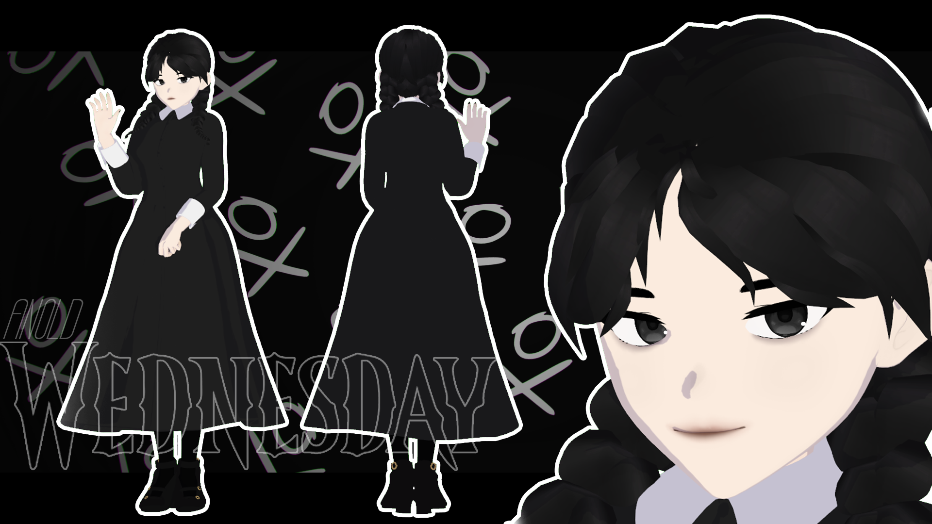 MMD| Wednesday Addams presentation (ModelUpdateDL) by AnoldUwU on ...