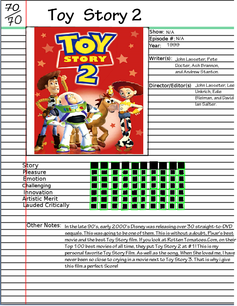 Toy Story 2 Notepage. by The122002 on DeviantArt