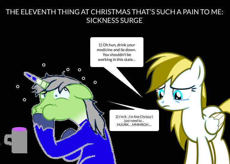 12 pains of Christmas: sickness by Equestriasservant on DeviantArt