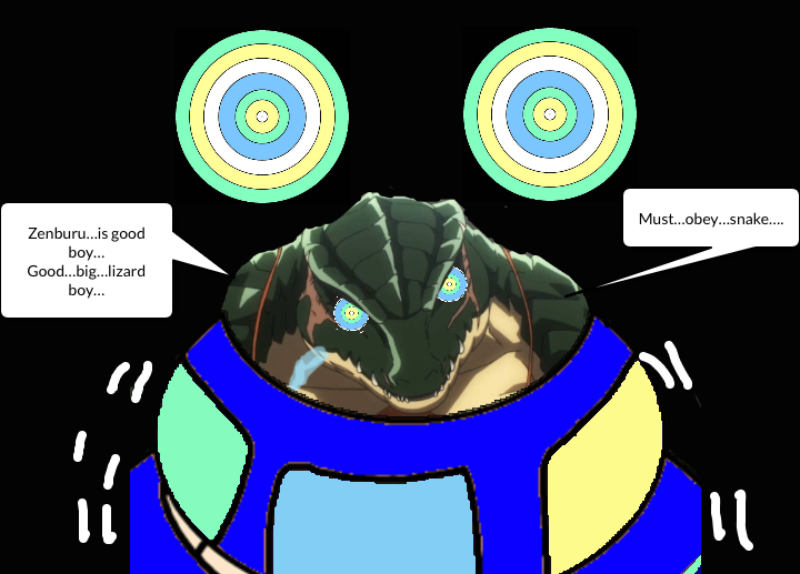 Big lizard hypnotised by Equestriasservant on DeviantArt