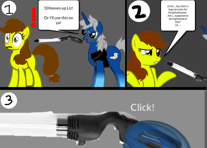 Liz gets the Vacuum! 1 by Equestriasservant on DeviantArt
