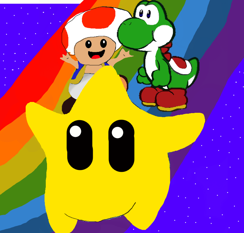 (hopfully finished) mario characters-rainbow road by DEAR-BELLA on ...