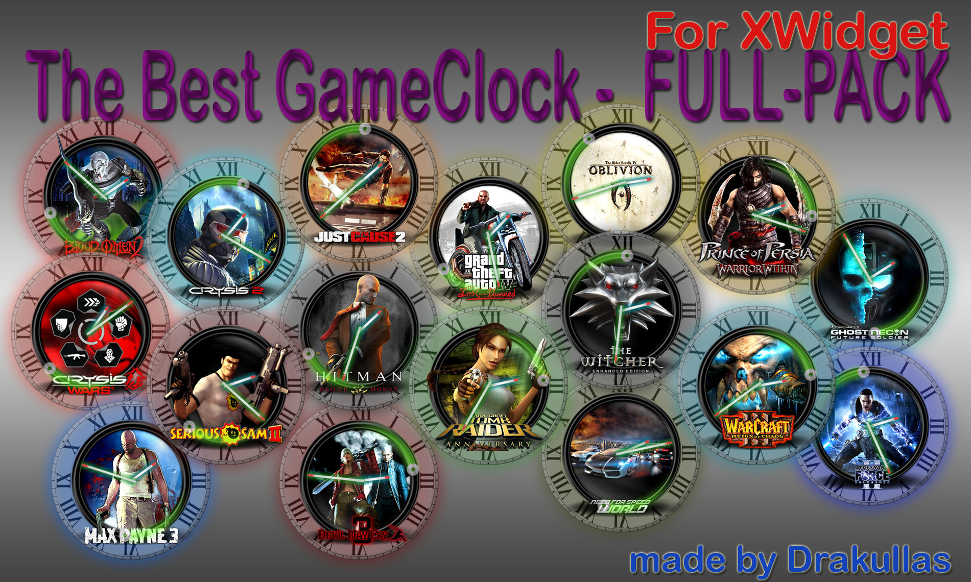 Game Clock Full Pack by drakullas on DeviantArt