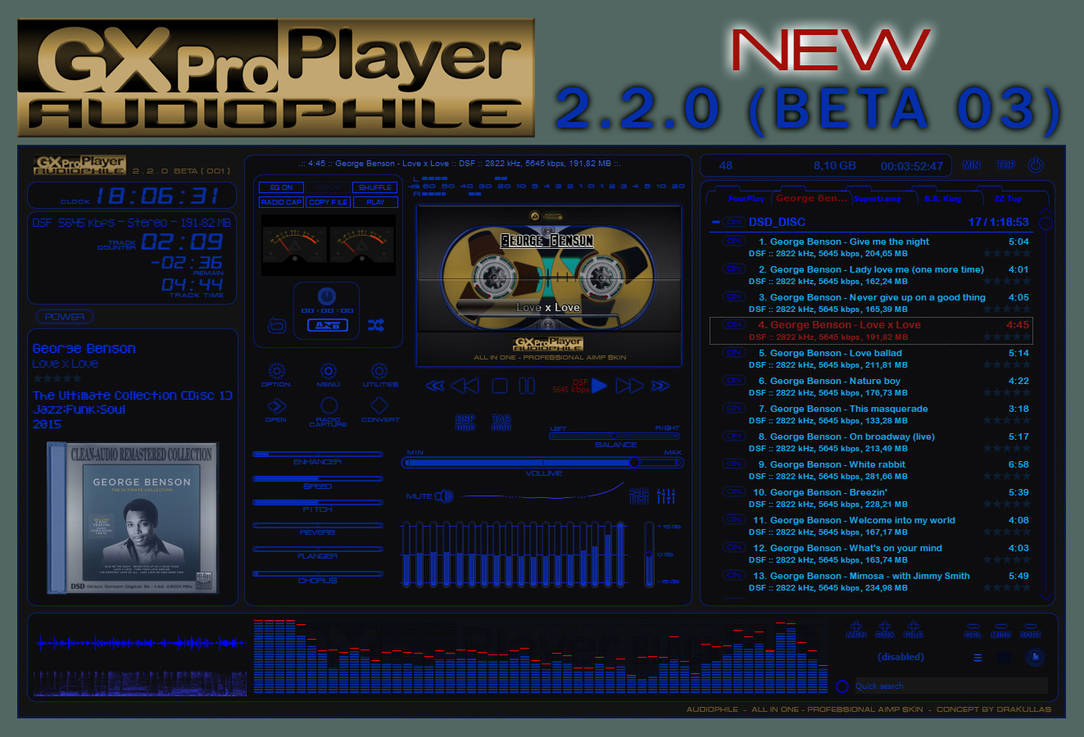 GXproPlayer AUDIOPHILE 2.2.0 (BETA 003) by drakullas on DeviantArt