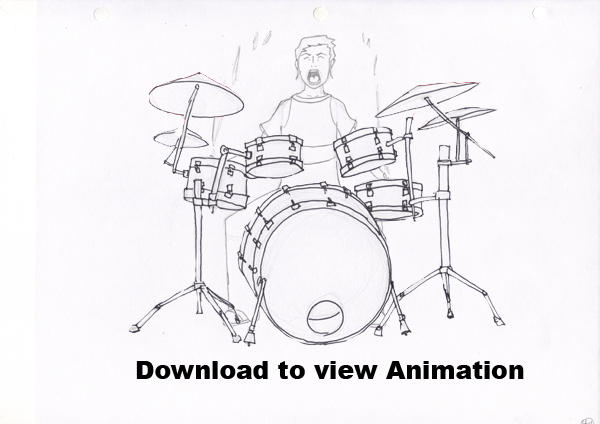Drummin Away: Pencil Animation by slyshand on DeviantArt
