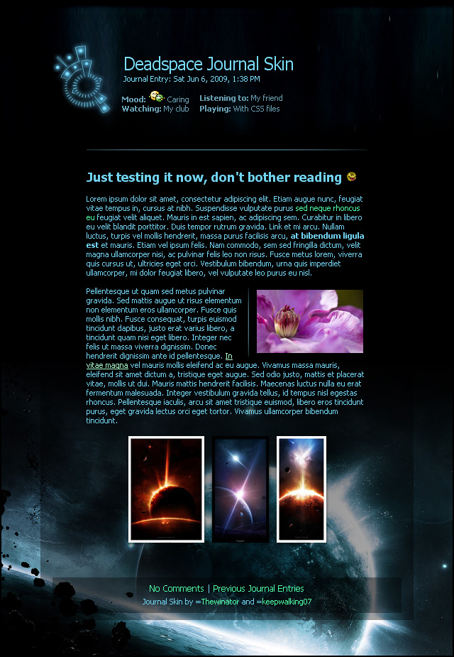 Deadspace Journal Skin by Thewinator on DeviantArt