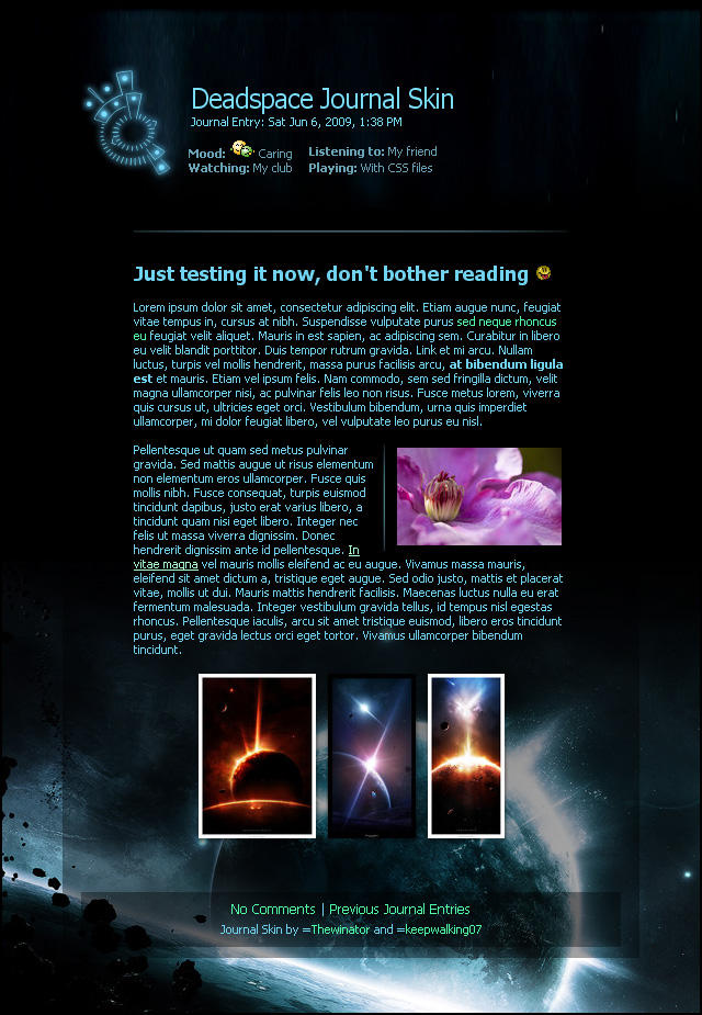 Deadspace Journal Skin by Thewinator on DeviantArt