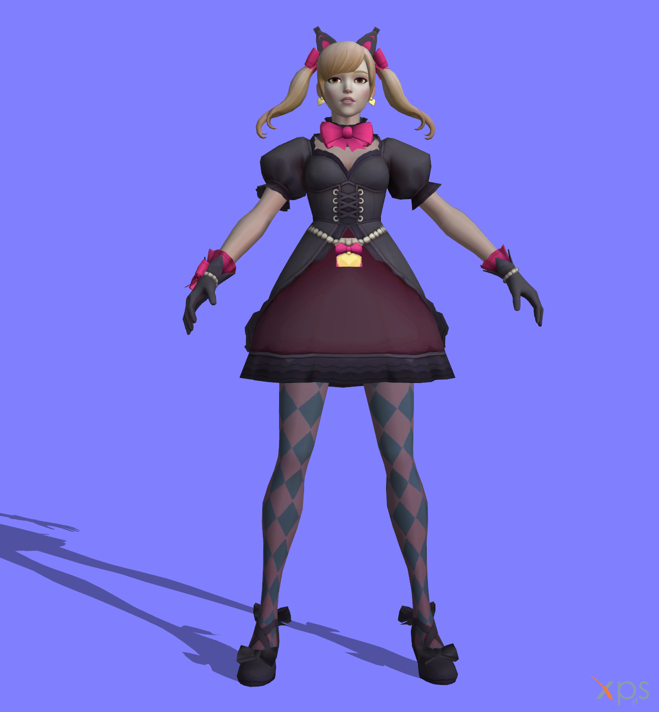 D.va - Black Cat (Xnalara model) by bondageman12 on DeviantArt