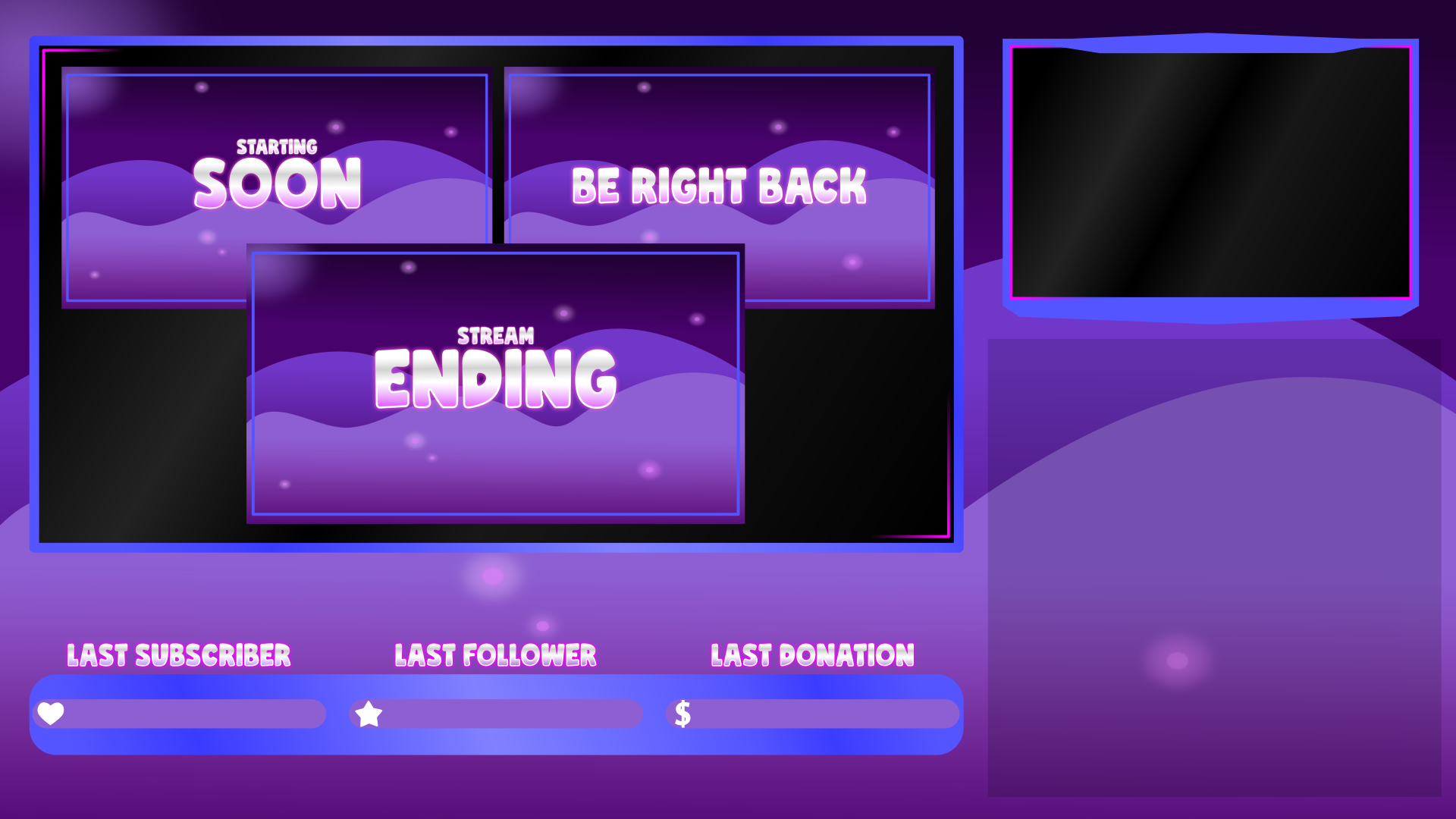 [Twitch Overlay] Purple Desert by Floqsred on DeviantArt