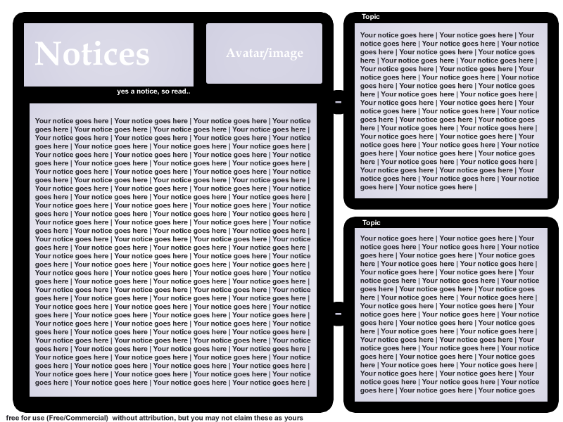 Notice Box Template by UJz on DeviantArt