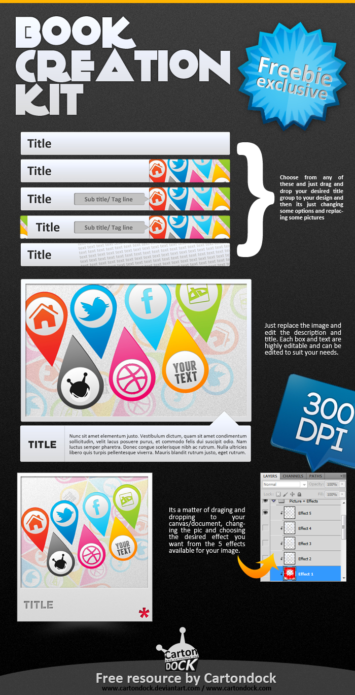 Exclusive book or printed graphics creation Kit by UJz on DeviantArt