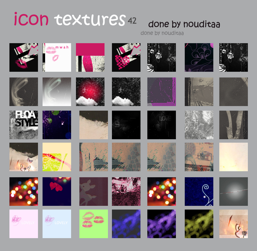 42 icon textures by NoOouDiTaa on DeviantArt
