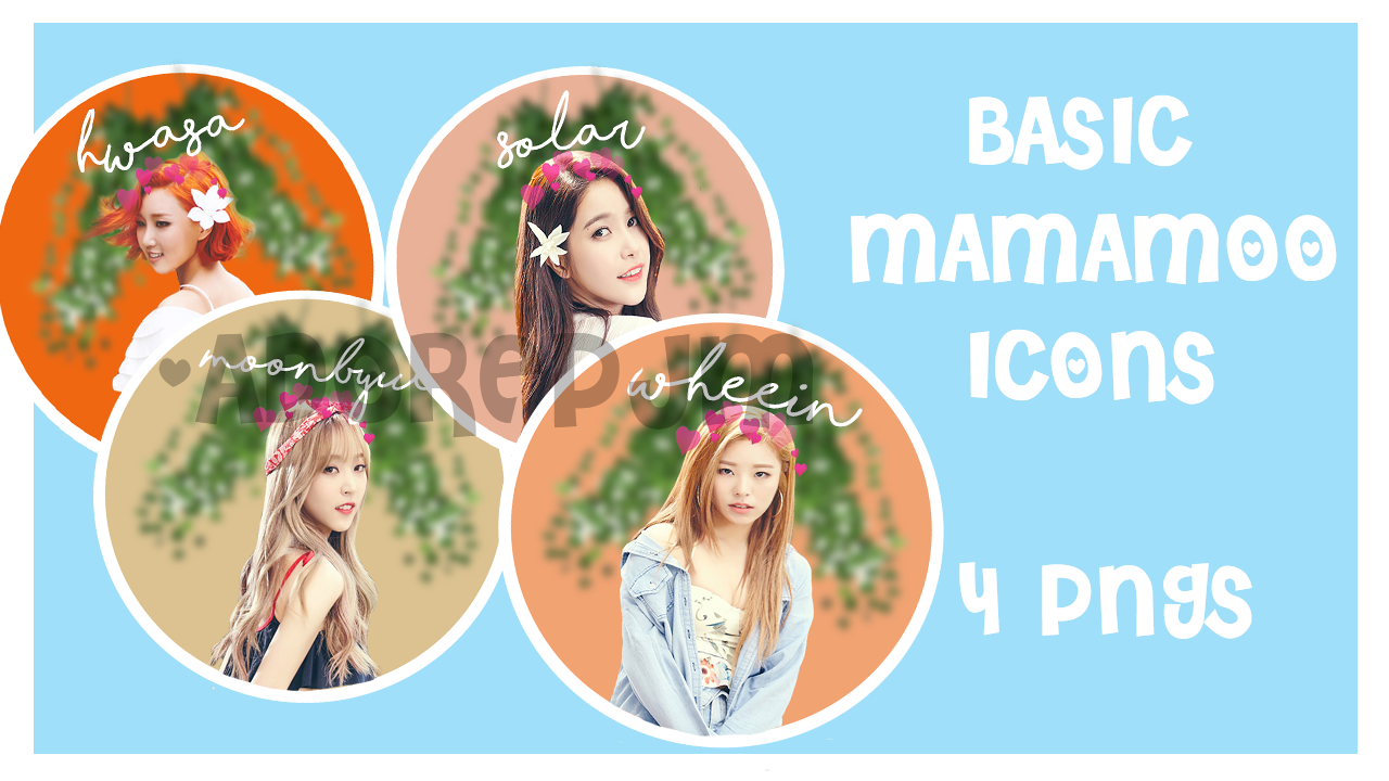MAMAMOO - ICON PNG PACK (4 PNGS) by adorepjm on DeviantArt