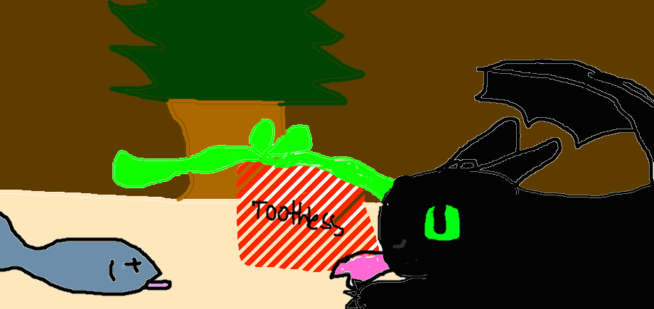 toothless at christmas by speedbolt123 on DeviantArt