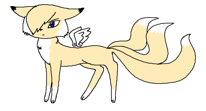 Kitsuni [Winged Three Tailed Kitsune] by Sandstorm724 on DeviantArt