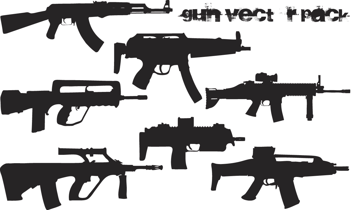 Gun Vector Pack by Thegoldenmane on DeviantArt