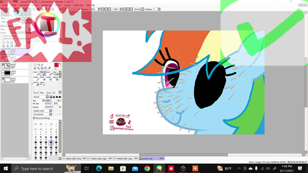 Rainbow Dash by peacheskingfun on DeviantArt
